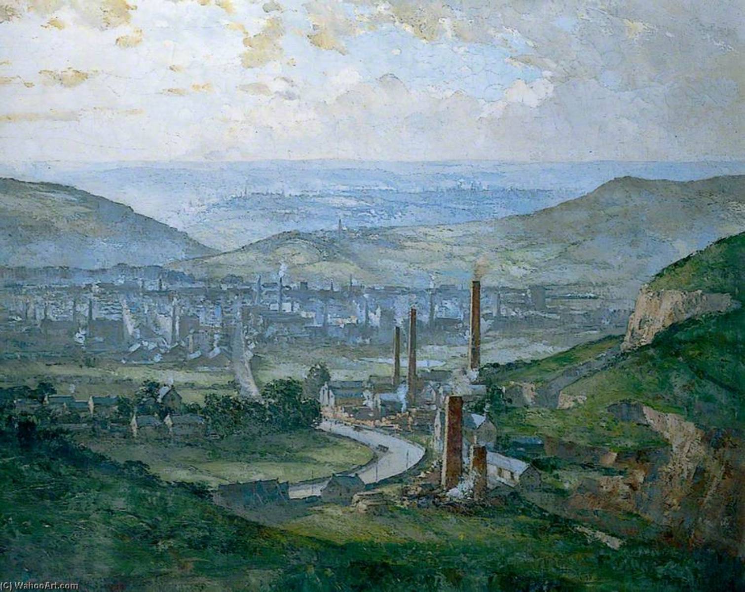 Order Artwork Replica Mills and Moors, 1932 by Charles Ernest Cundall ...