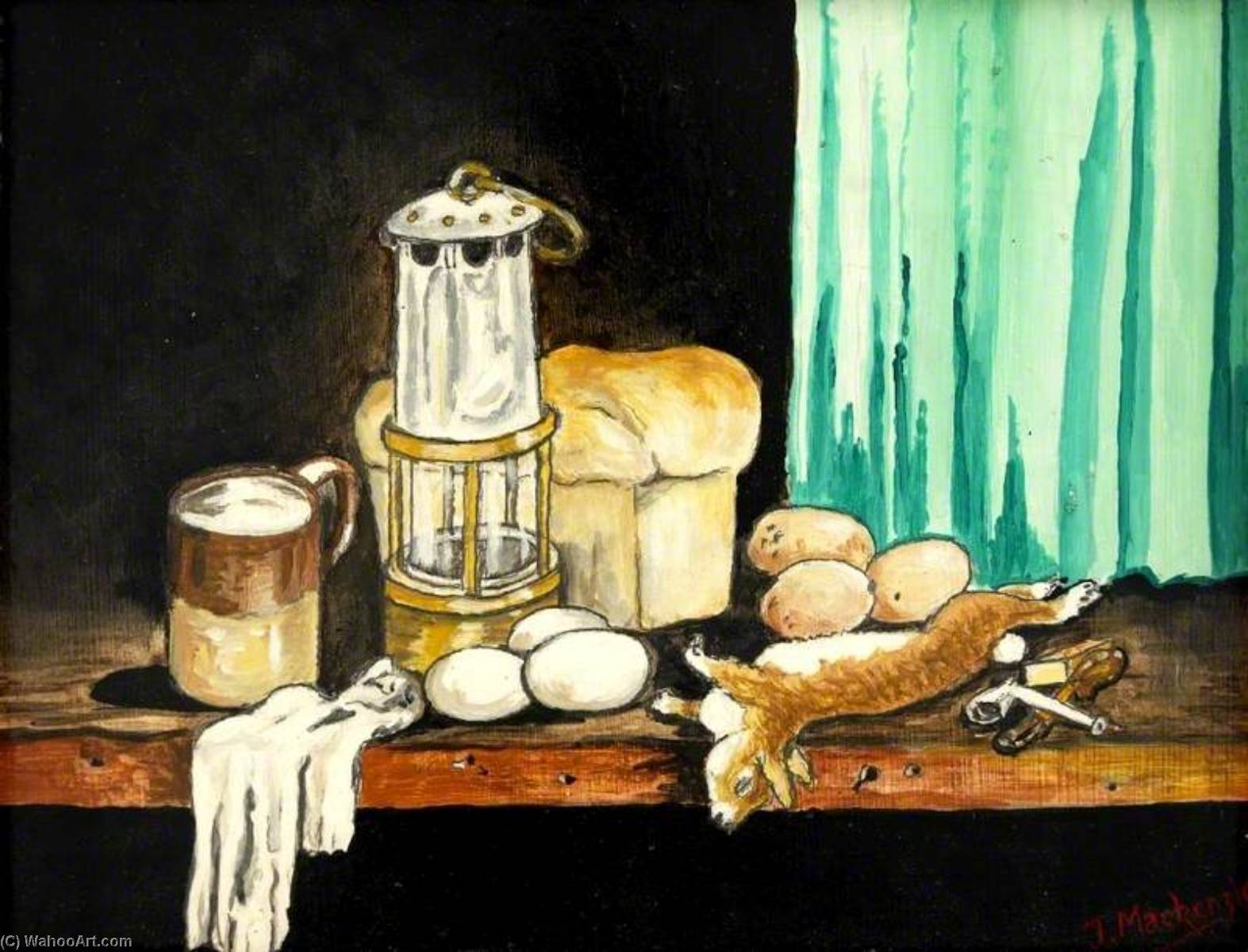 Miner`s Still Life por James Mackenzie (1927-2013) James Mackenzie ...