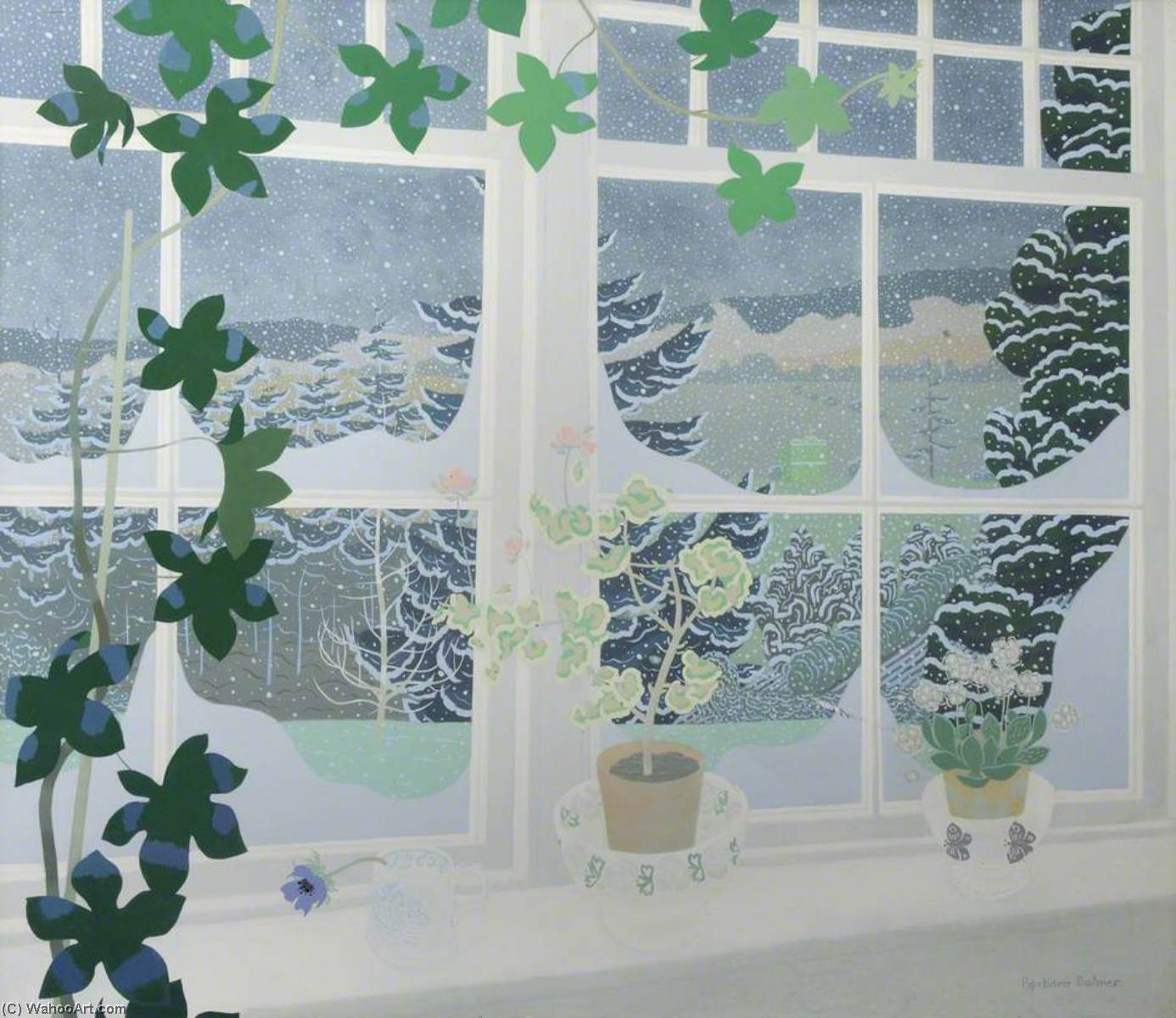 Janela fosco por Barbara Balmer (1929-2017) Barbara Balmer | WahooArt.com
