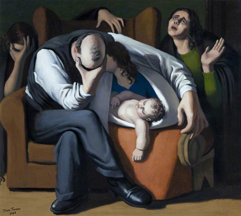 Paintings Reproductions Death of the First Born, 1948 by John Turner ...