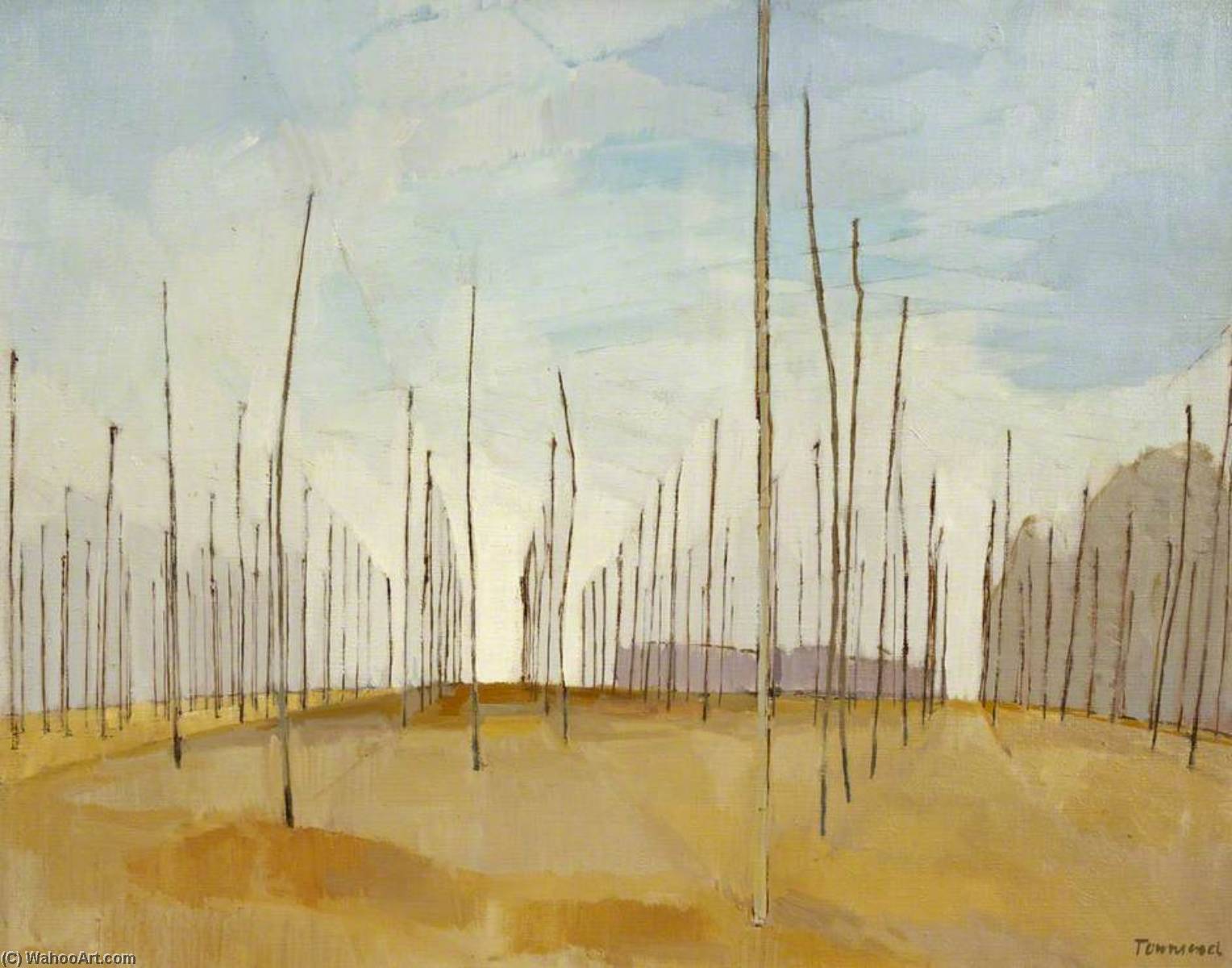 Get Art Reproductions Hop Poles by William Townsend (Inspired By) (1909 ...