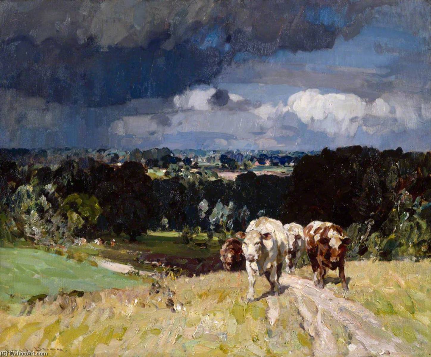 The Raincloud, 1915 by John Alfred Arnesby Brown John Alfred Arnesby ...