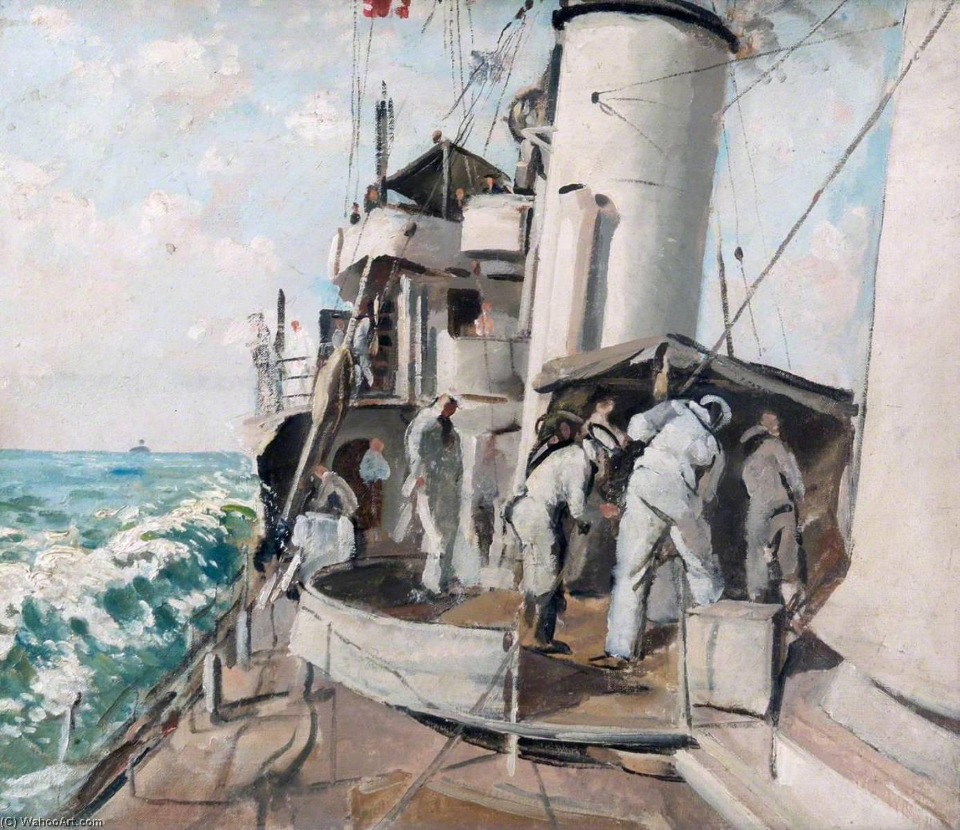 Order Artwork Replica Sketch for `27 Knots HMS `Melampus``, 1918 by ...