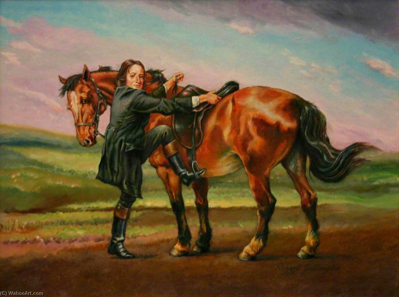 John Wesley (1703–1791), Mounting His Horse, 1992 by Richard Gilmore ...