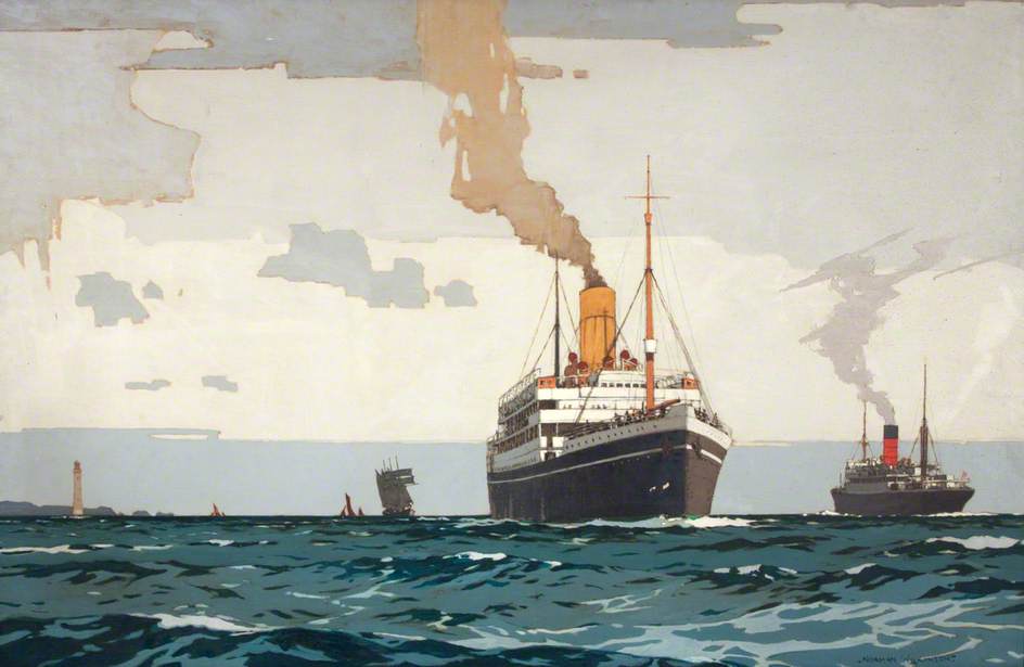 Riproduzioni Di Quadri Nave Scena di Norman Wilkinson (Ispirato da ...