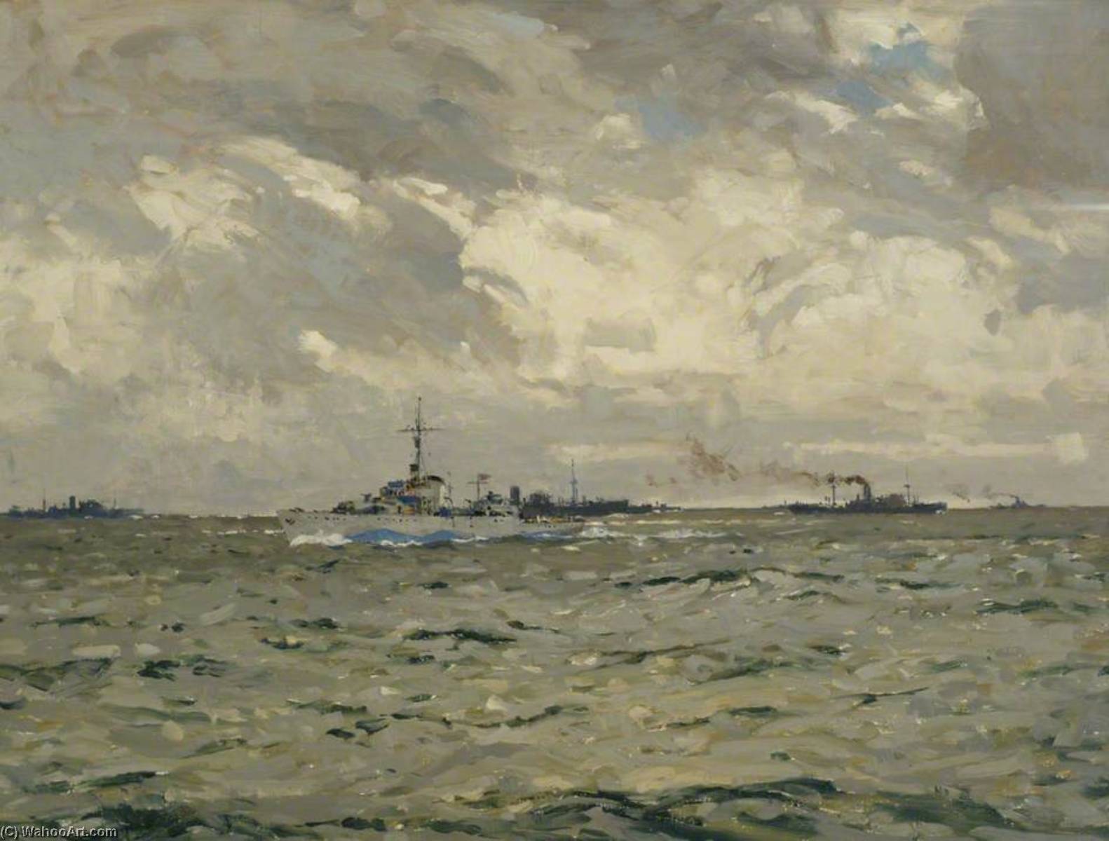 Museum Art Reproductions The Frigate by Norman Wilkinson (Inspired By ...