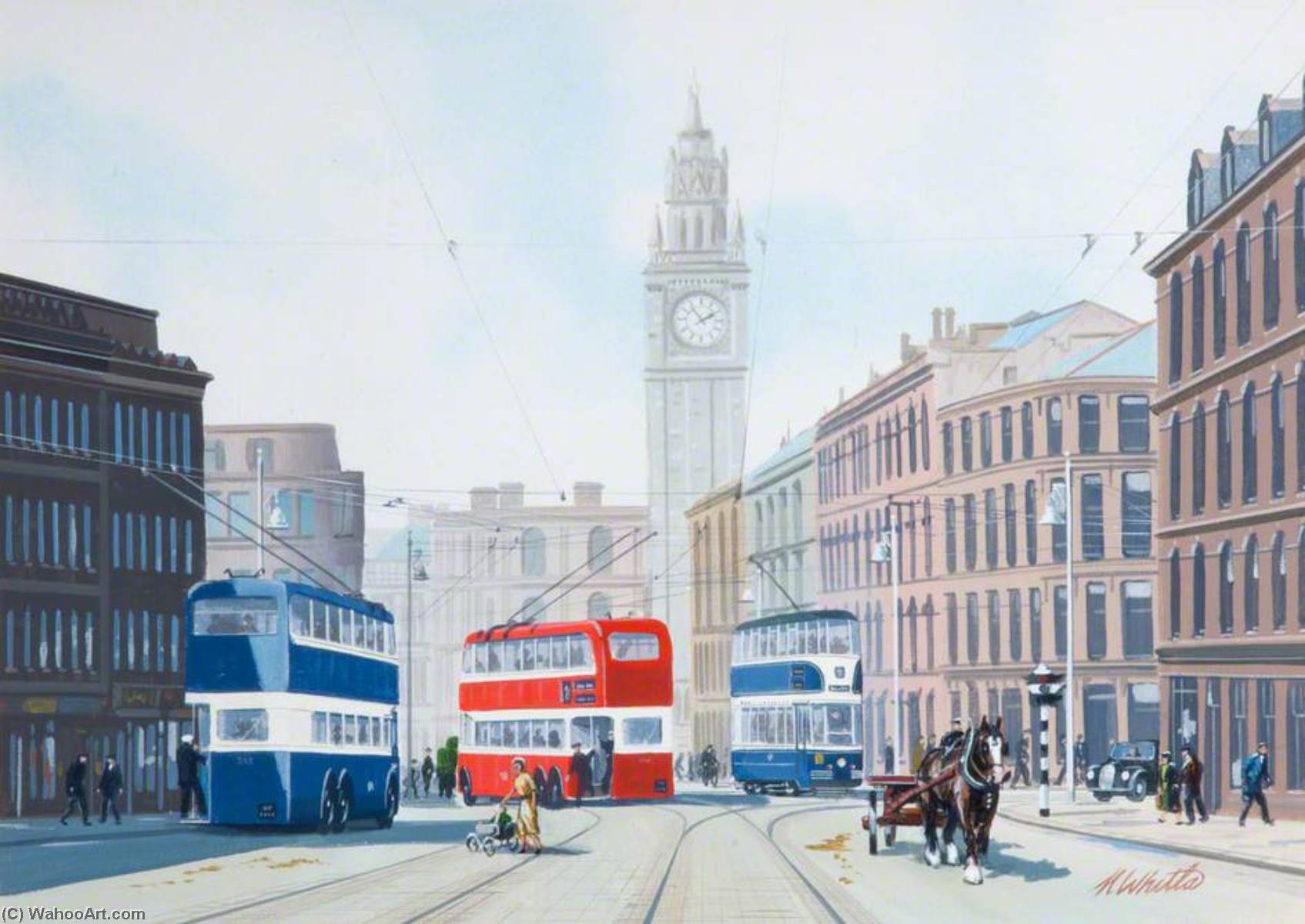 Albert Horloge de Norman Whitla Norman Whitla | WahooArt.com