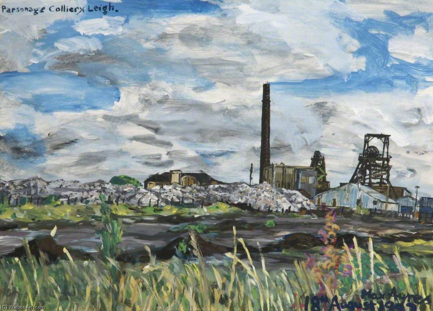 Paintings Reproductions | Parsonage Colliery, Stone for Shaft Filling ...