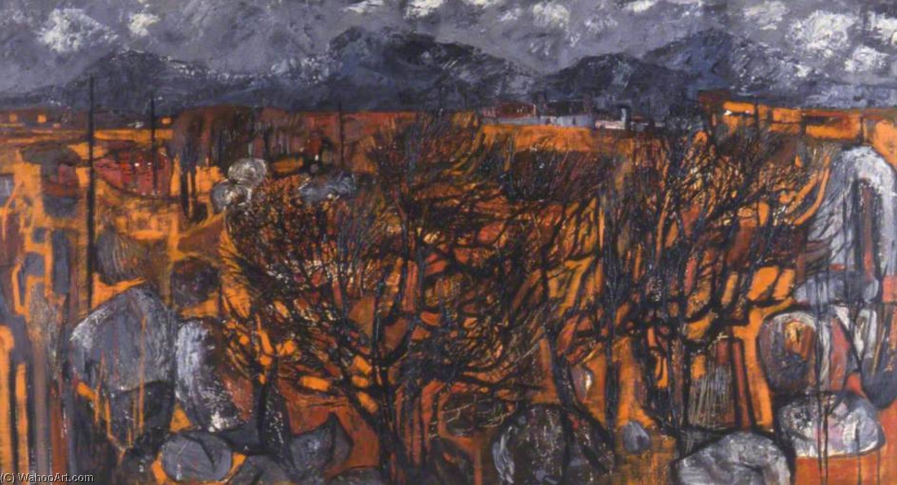 Thorn Trees, Anglesey by Gwilym Prichard (1931-2015) Gwilym Prichard ...