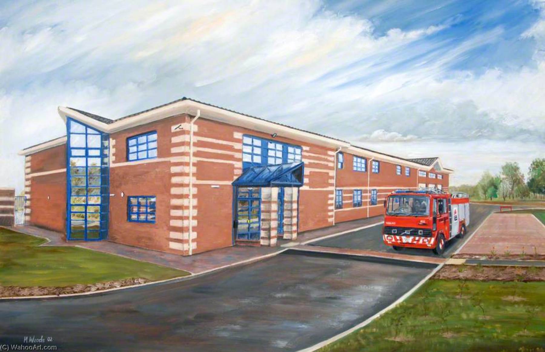 Escudos del Sur Community Fire Station, 2002 de Martin Woods Martin ...