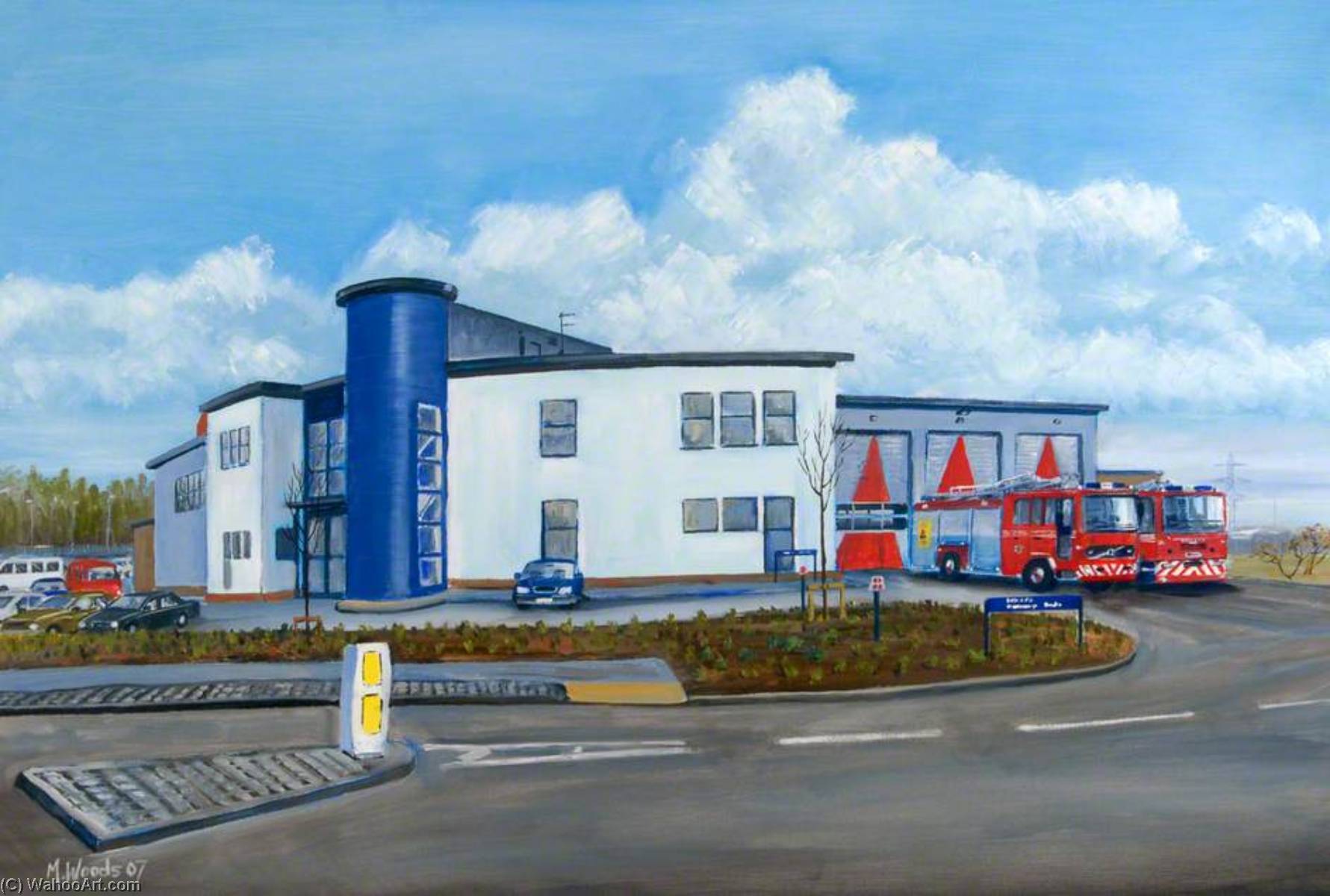 Reproducciones De Bellas Artes New Washington Community Fire Station ...