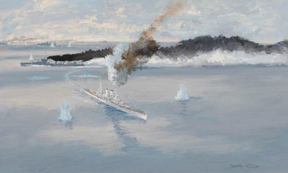 Battle of the Java Sea, 27 February 1942 by Charles David Cobb (1921 ...