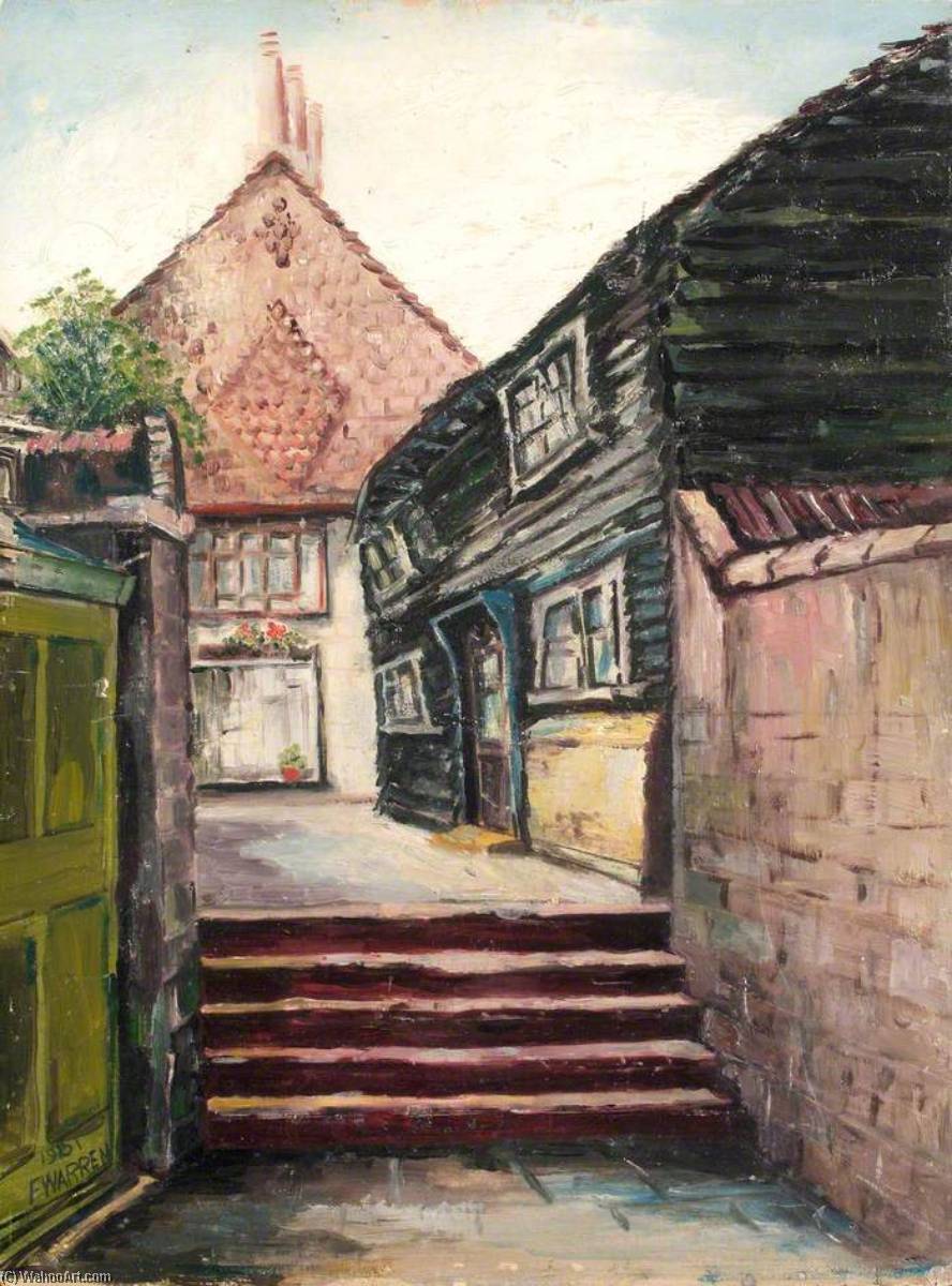 A Stepped Alley by Frank Warren Frank Warren | WahooArt.com