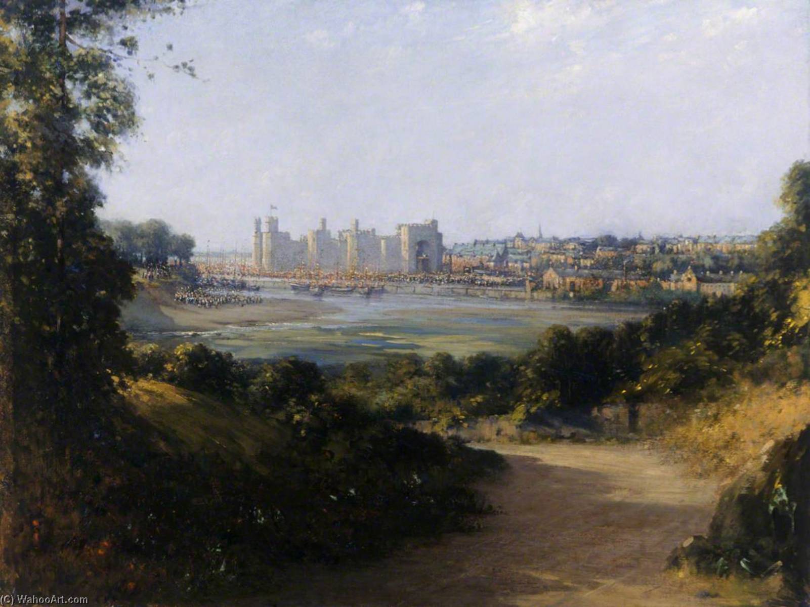 Buy Museum Art Reproductions Caernarvon Castle at the Investiture, 1911 ...