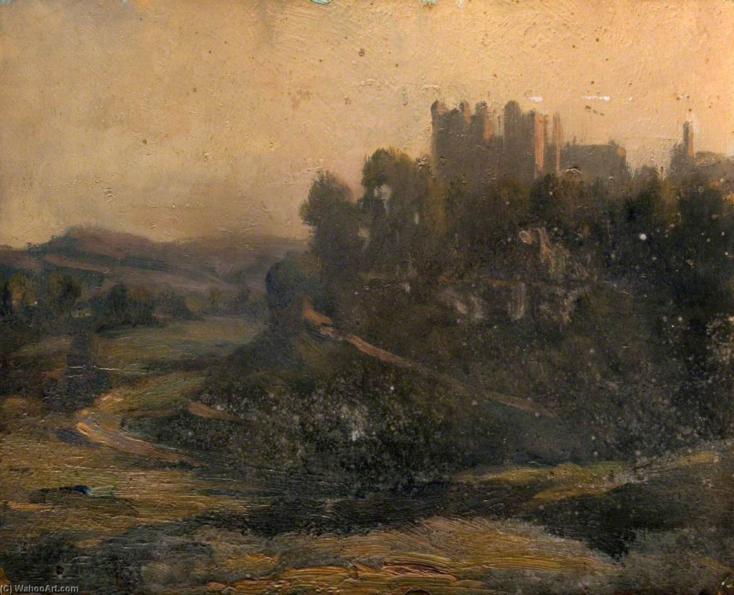 Reproducciones De Arte Del Museo Castillo en una colina de Joseph ...