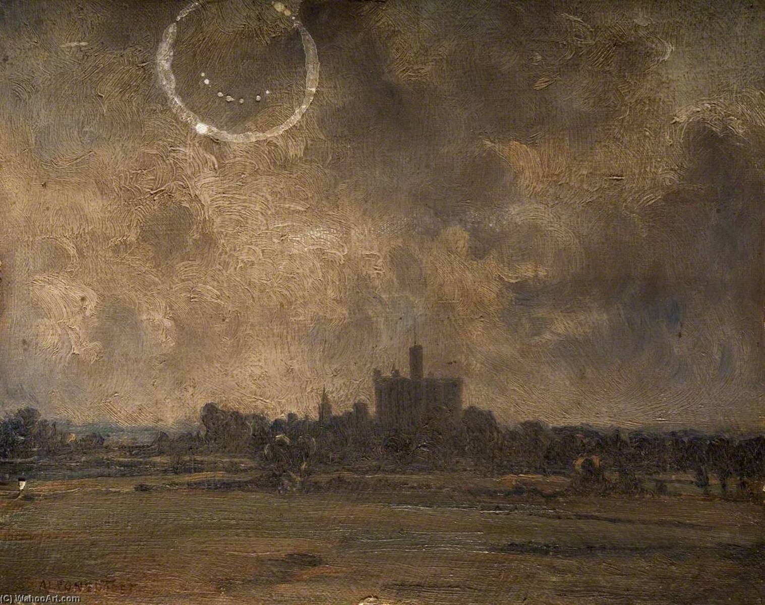 Castelo de Warkworth por Joseph Alfonso Toft (1866-1964) Joseph Alfonso ...