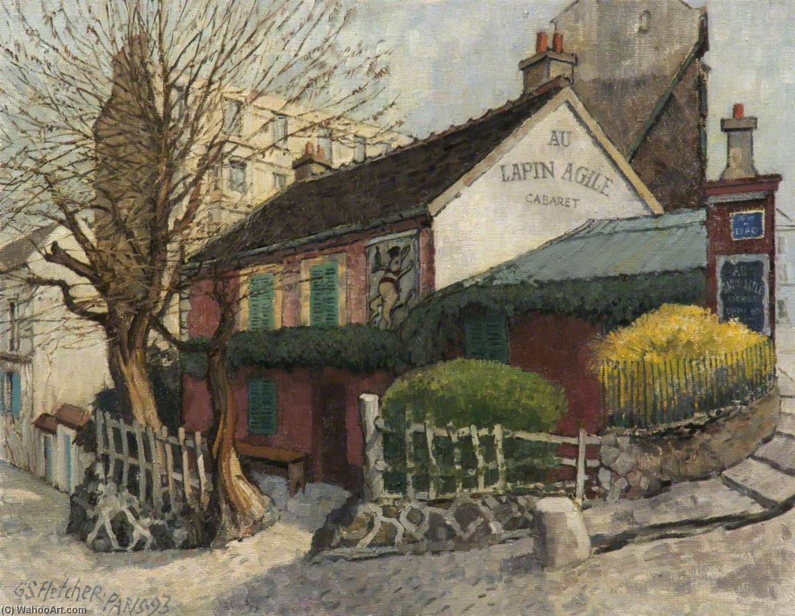 `Au Lapin Agile`, Montmartre, 1993 by Geoffrey Scowcroft Fletcher (1923 ...