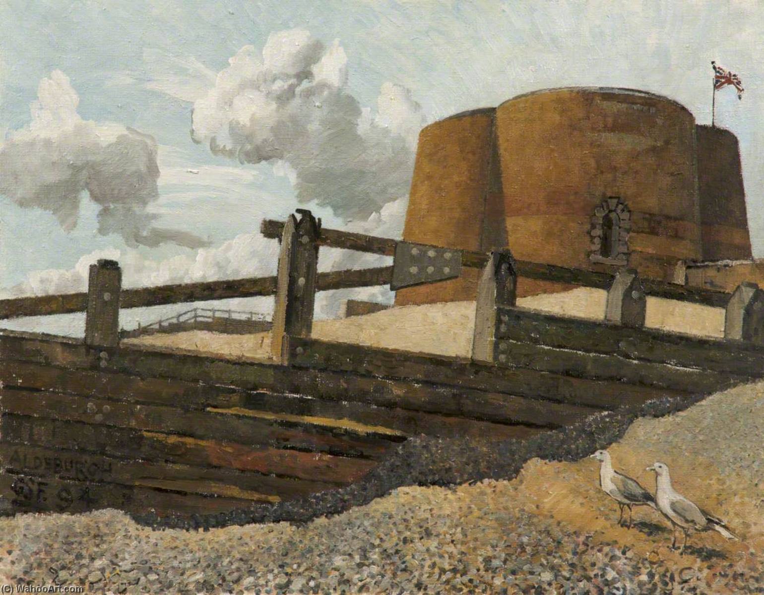Martello Tower, Aldeburgh, Suffolk, 1994 by Geoffrey Scowcroft Fletcher ...