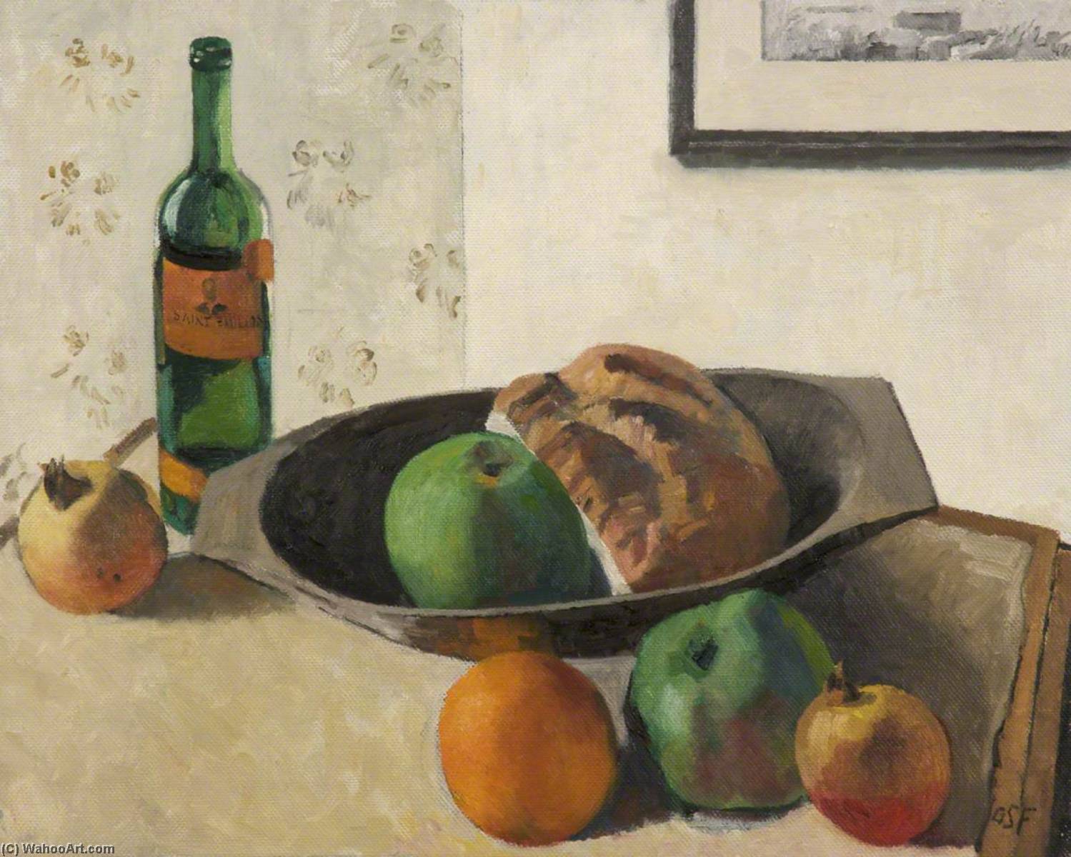 Vida con el plato de granja italiano de Torbole, 2003 de Geoffrey ...