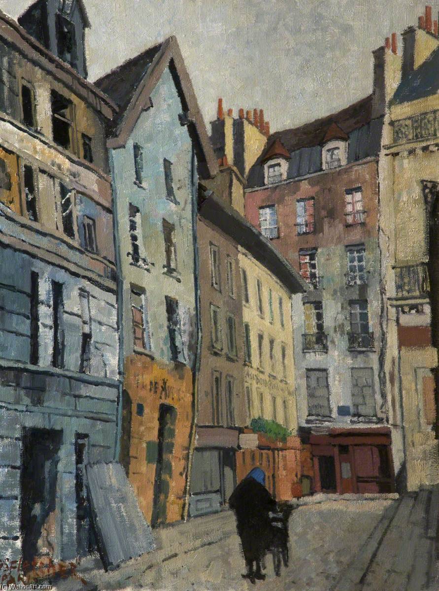Reproduções De Arte Rue Domat, Paris por Geoffrey Scowcroft Fletcher ...