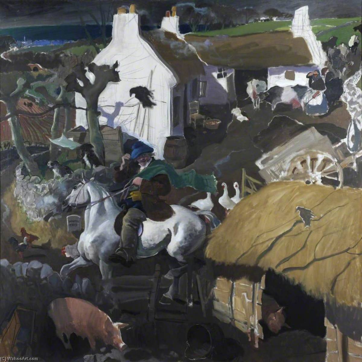 `Leaving the Farm`, 1996 by Alexander Goudie (1933-2004) Alexander ...