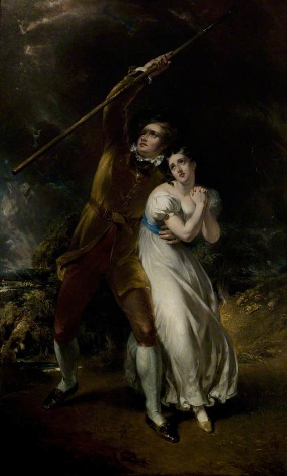 Celadon and Amelia in a Storm, 1849 by John Wood (1922-2012) John Wood ...