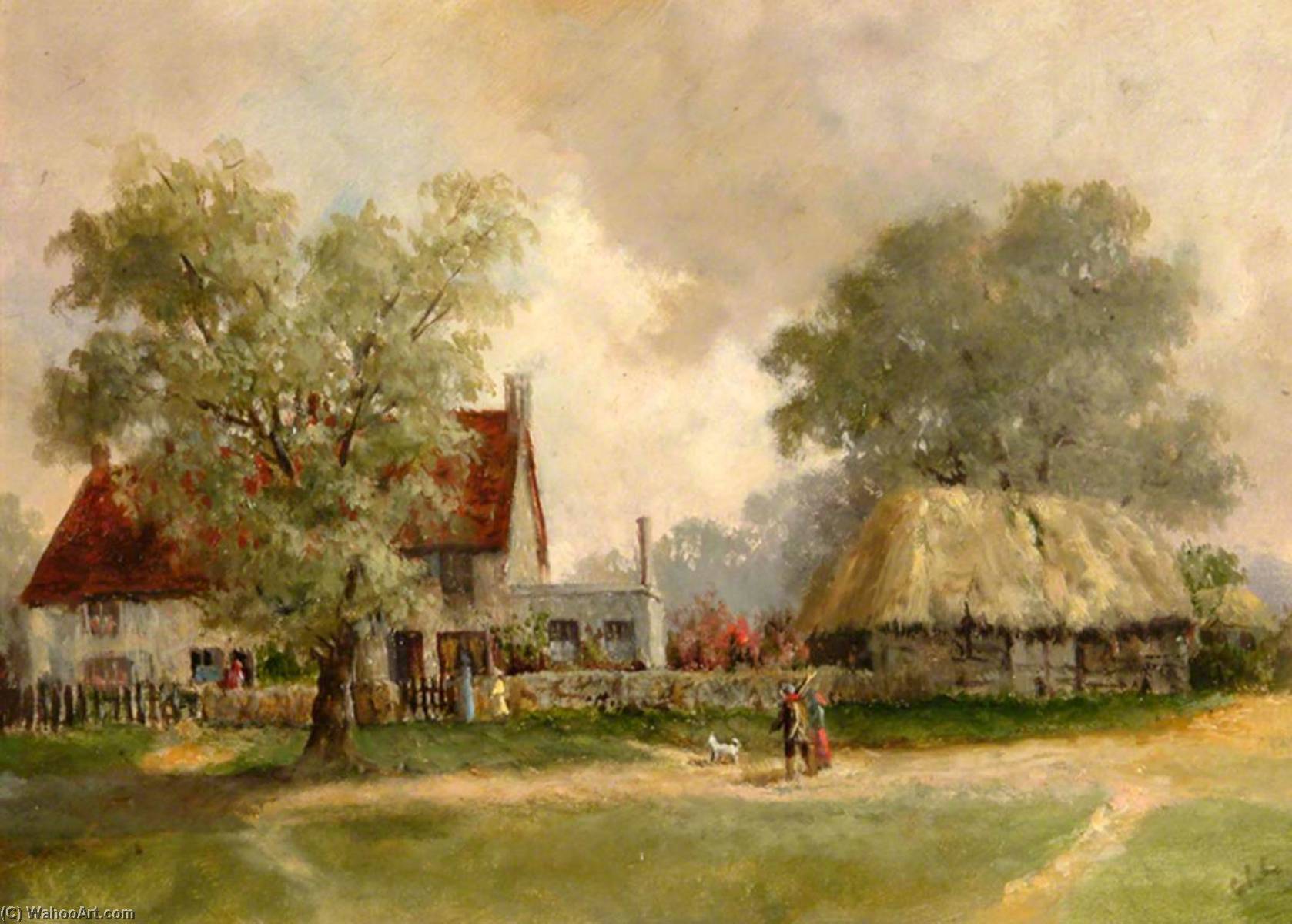 Oil Painting Replica Village Green, South East Corner, 1900 by Charles ...