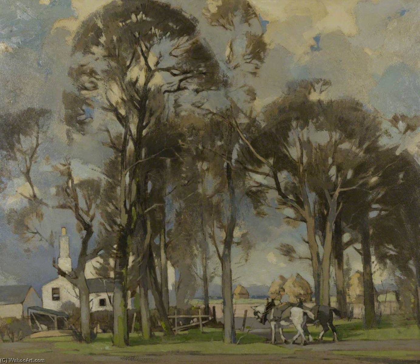 Art Reproductions Ploughing Time, 1924 by John Guthrie Spence Smith ...