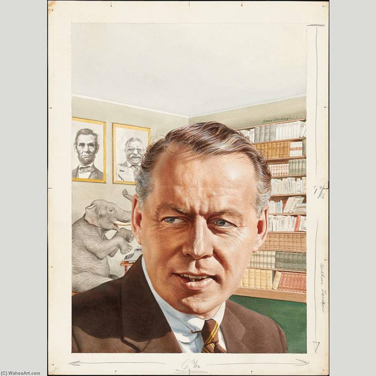 Artwork Replica Arthur Larson by Boris Chaliapin (Inspired By) (1904 ...