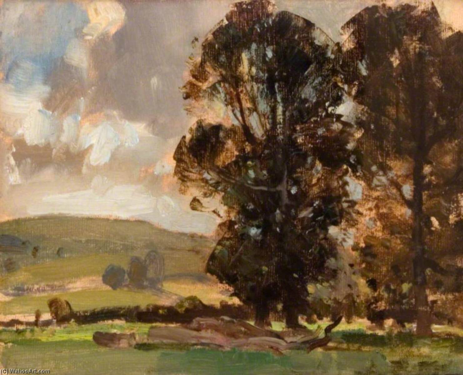 Museumsqualität Prints Berkshire Elms von Edward Brian Seago ...