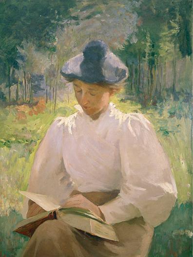 Museum Art Reproductions Girl Reading, (painting), 1894 by Anna ...
