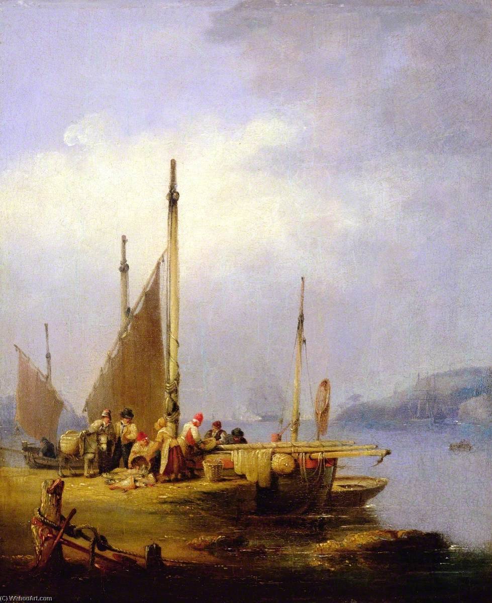 Museum Art Reproductions Harbour Scene by Nicholas Matthew Condy (1816 ...