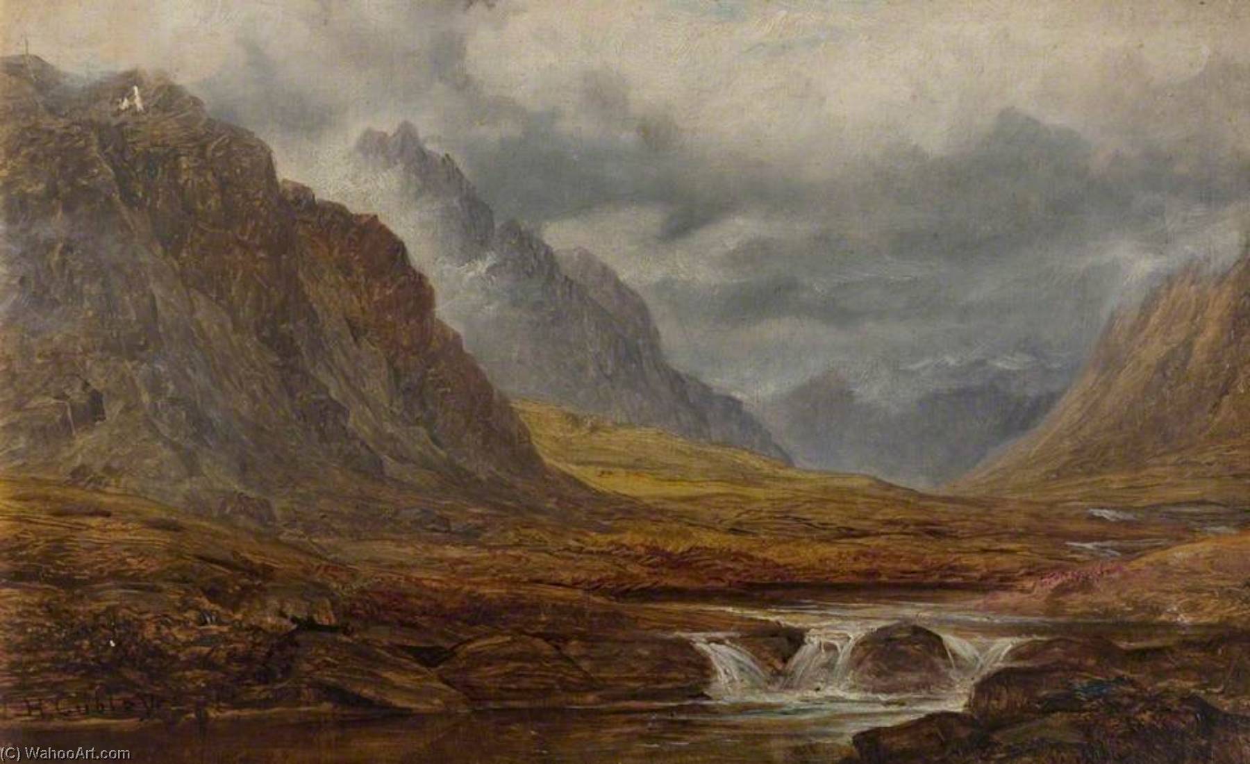 Purchase Oil Painting Replica Near Lake Ogwen by William Harold Cubley ...