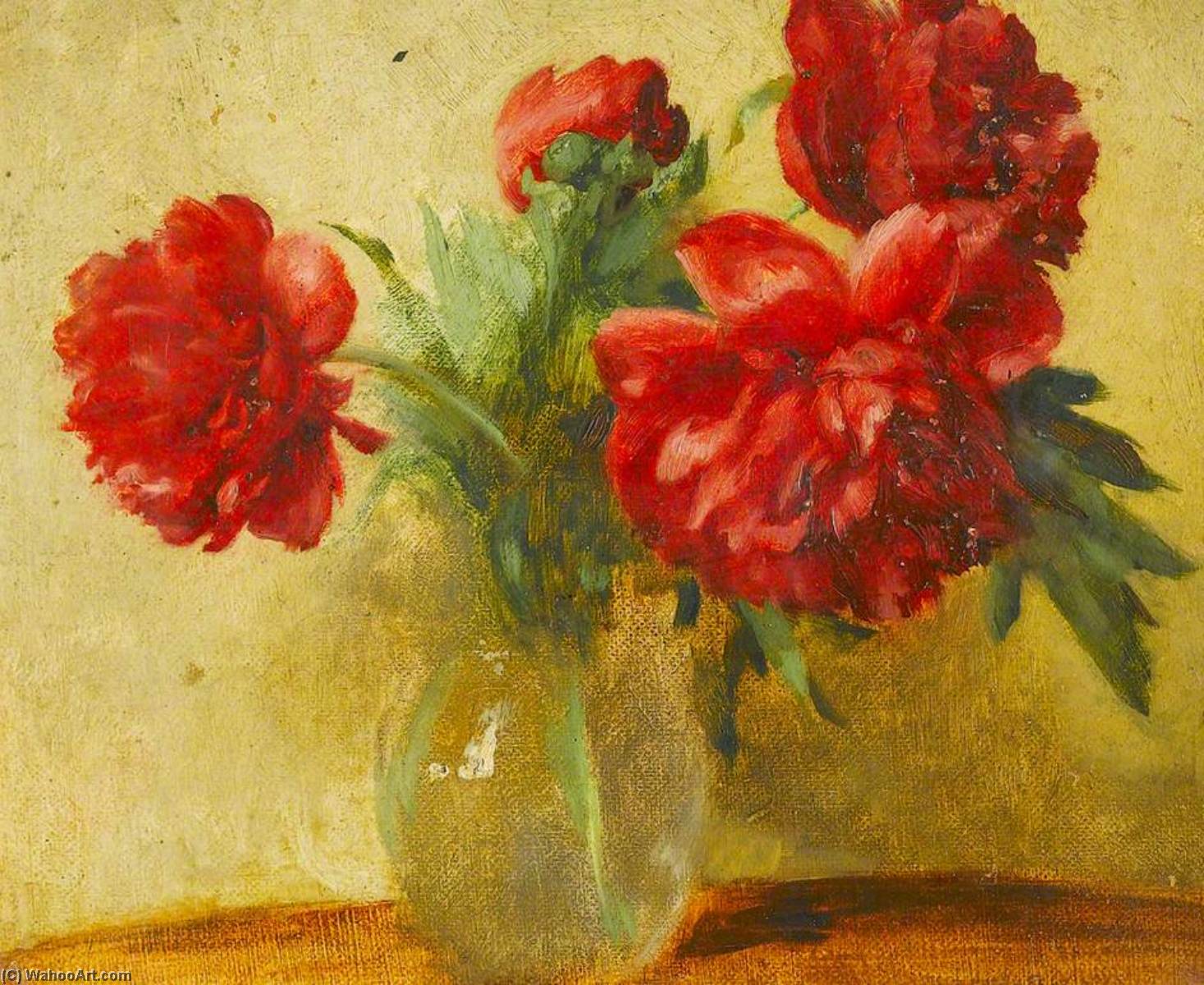 顺序 藝術再現 Peonies 通过 Charles Gogin (1844-1931) | WahooArt.com