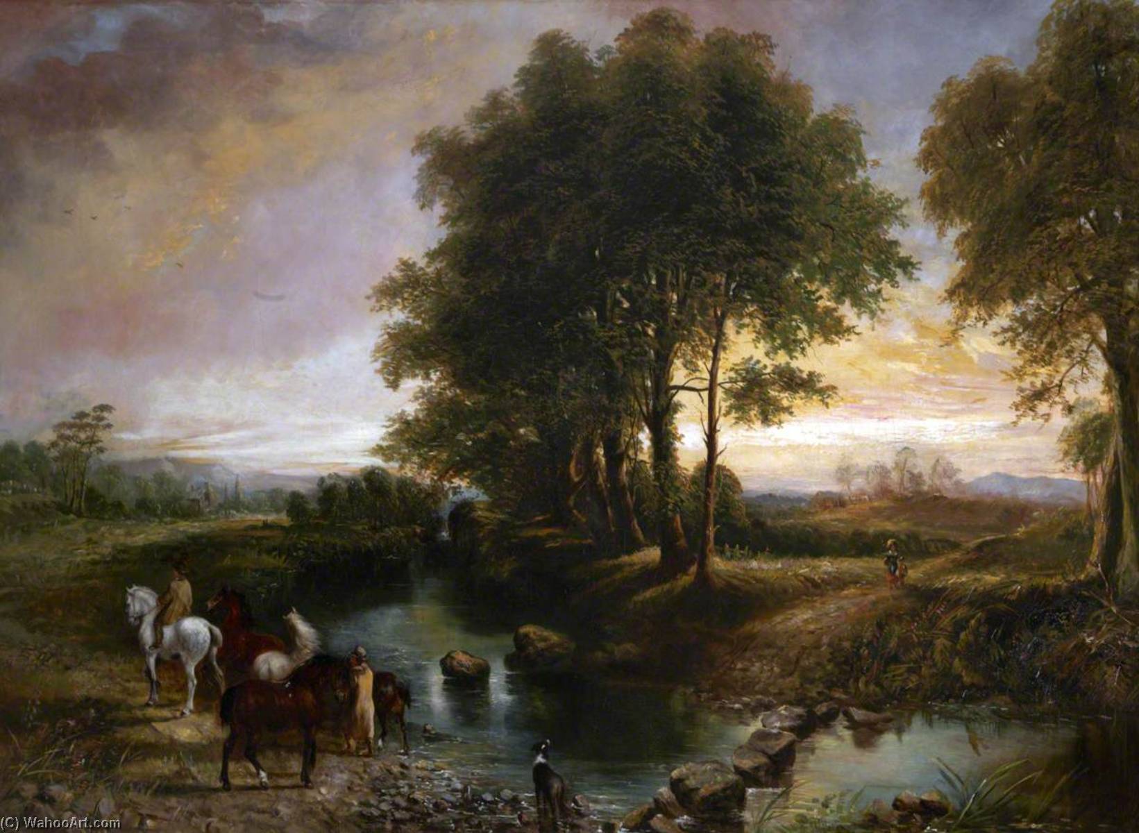 Art Reproductions Stepping Stones, 1859 by William Widgery (1822-1893 ...