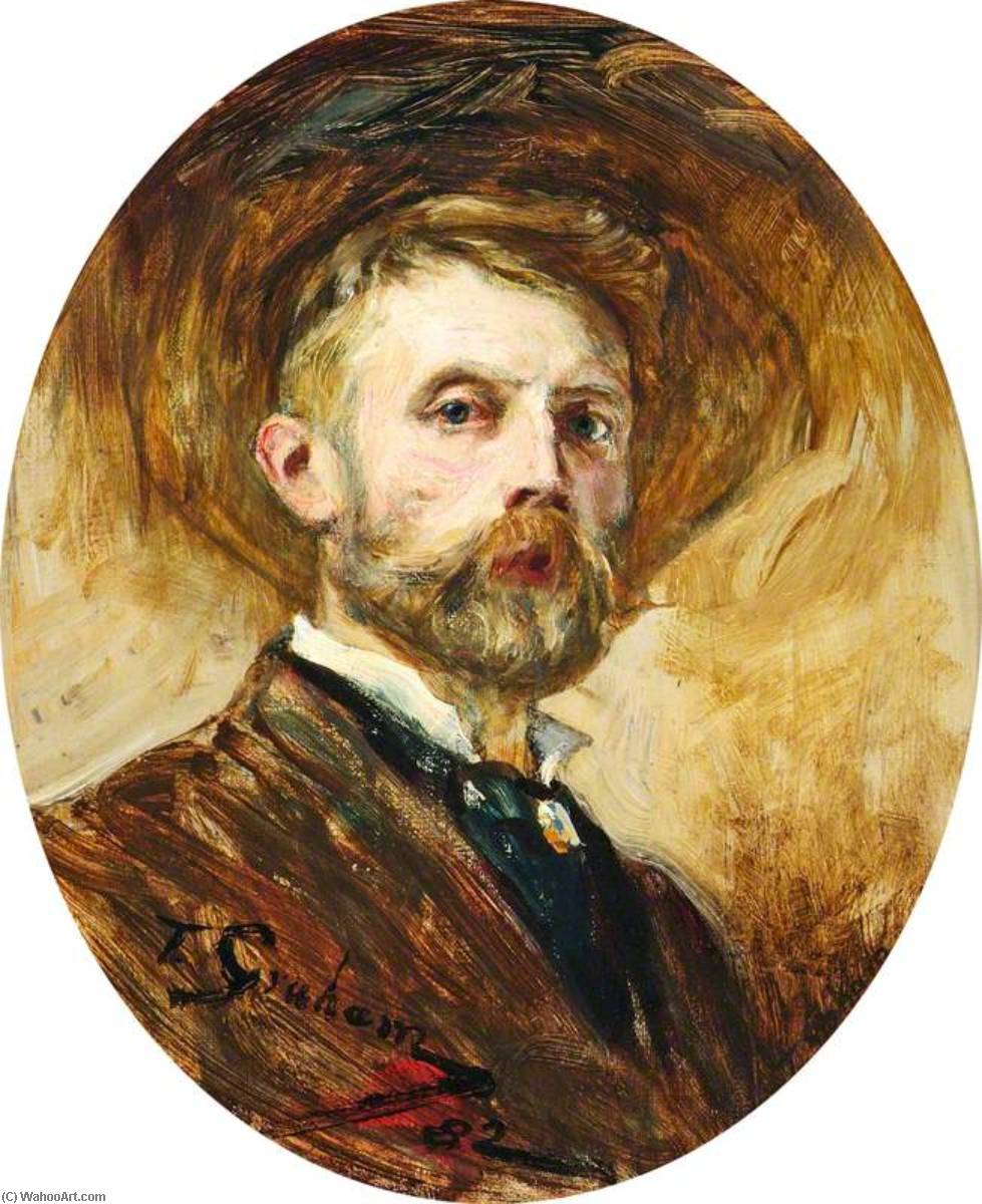 Buy Museum Art Reproductions Self Portrait, 1882 by Thomas Alexander ...