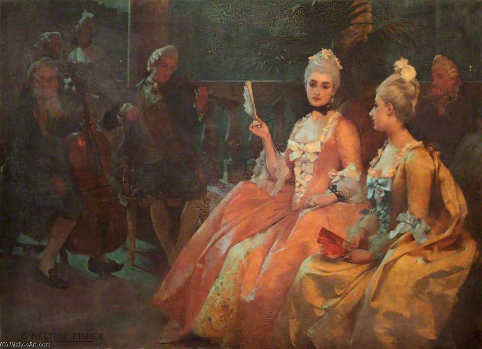 Reproduções De Arte A Moonlight Sonata, Veneza por Samuel Melton Fisher ...