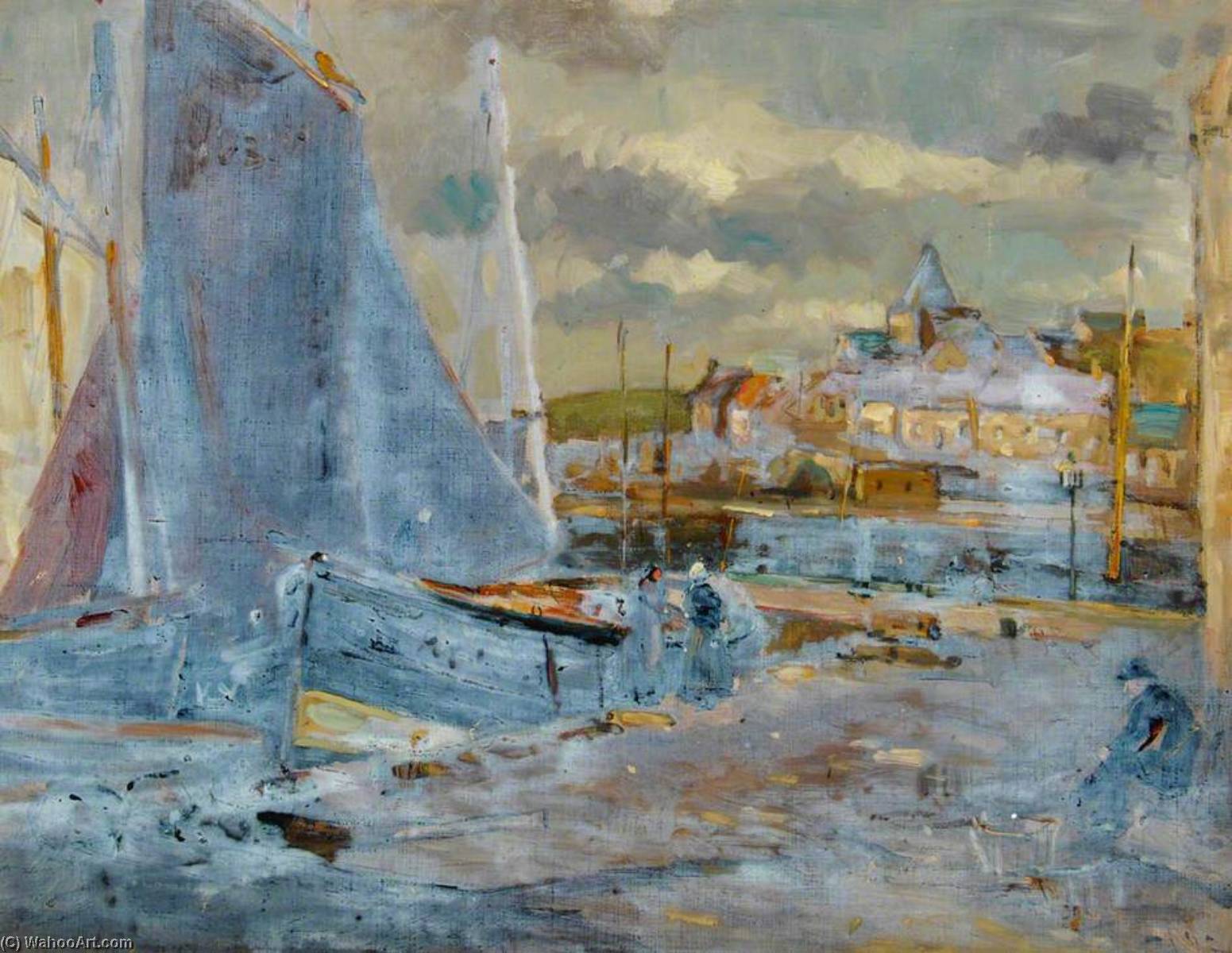 Obter Reproduções De Belas Artes Cena do Porto por William Henry ...