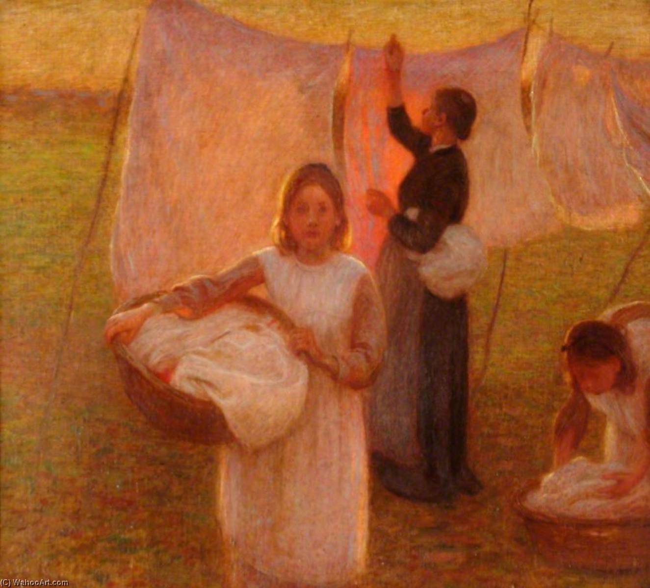 Washing Day by William Edward Stott William Edward Stott | WahooArt.com