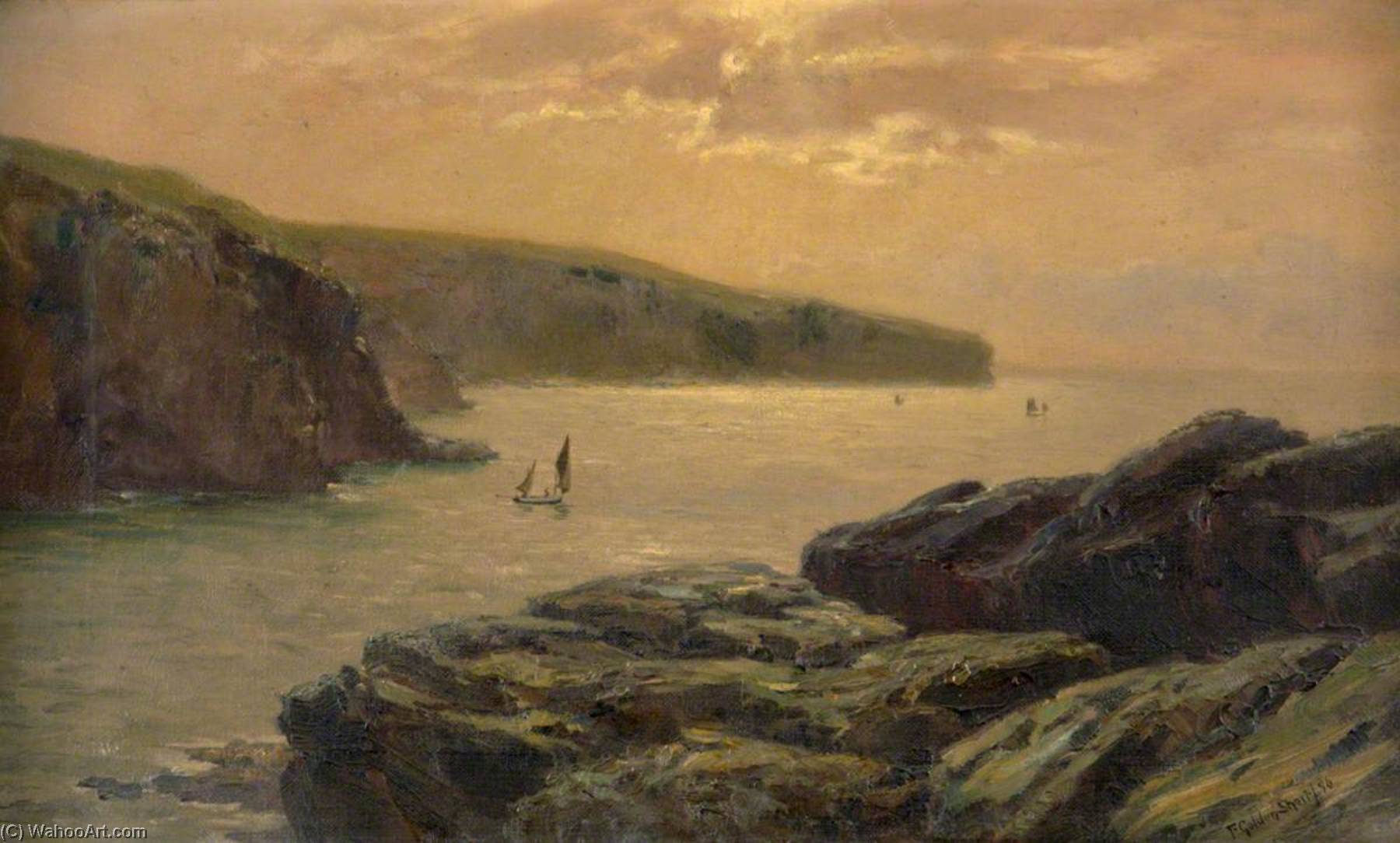 Museu De Reproduções De Arte Paisagem marítima, 1896 por Frederick ...