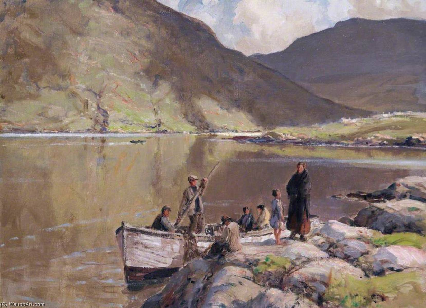 Paintings Reproductions Connemara by James Humbert Craig (1877-1944 ...