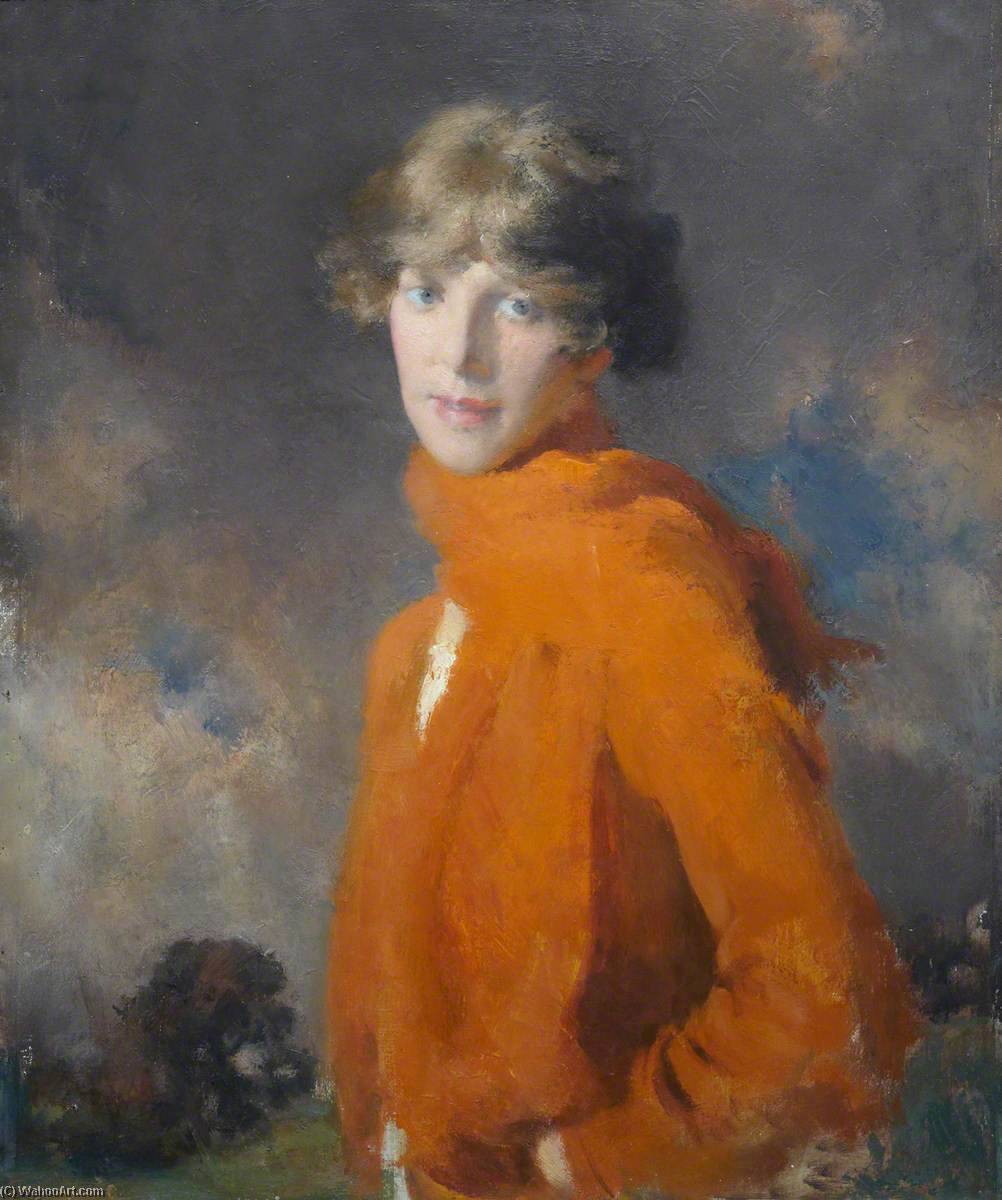 Art Reproductions | Orange and Grey by Henry John Lintott (1877-1965 ...
