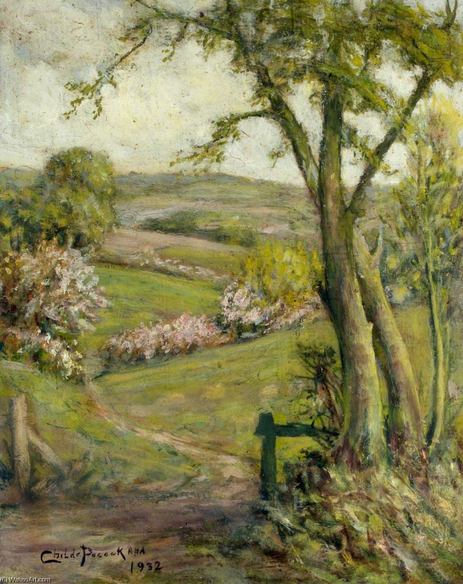Gravura De Qualidade De Museu | vista de Ridgeway para Totteridge , na ...