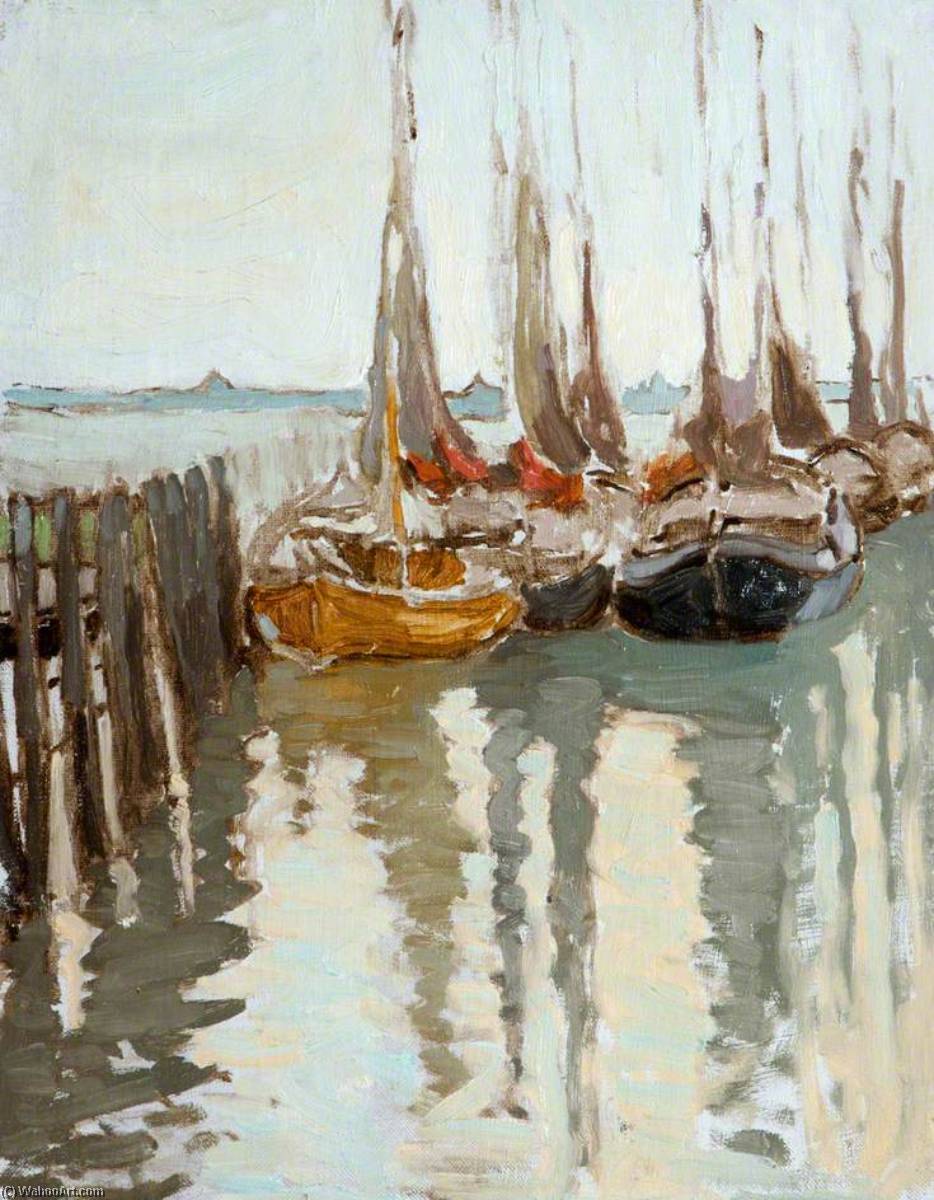 Ordem Reproduções De Arte The End of the Dyke, Volendam, 1927 por ...