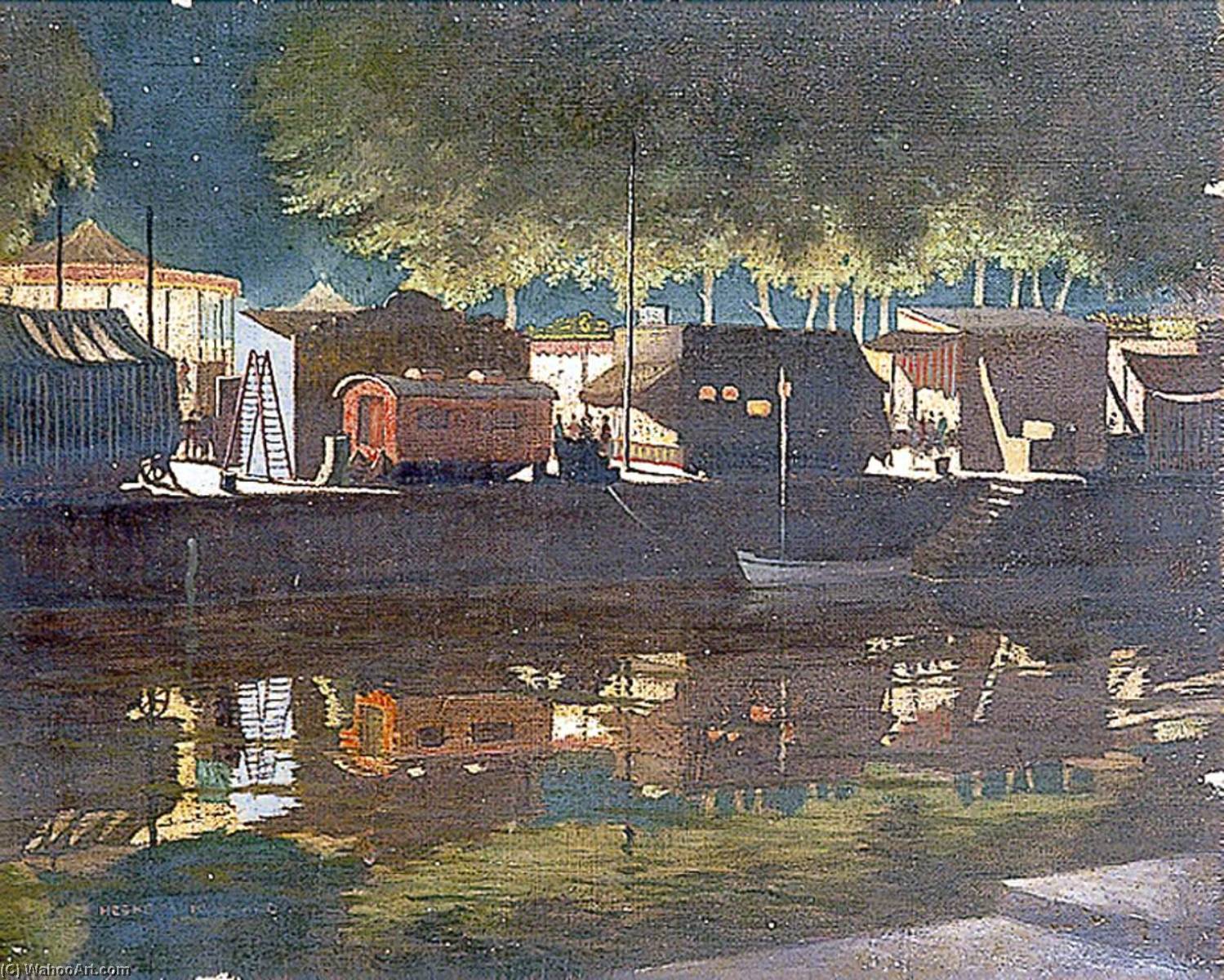 Obtener Grabados De Calidad Del Museo El Fairground, Quimper, 1950 de ...