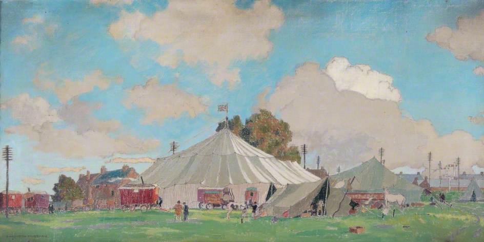 Order Artwork Replica Bostock`s Circus, 1923 by Eric Hesketh Hubbard ...