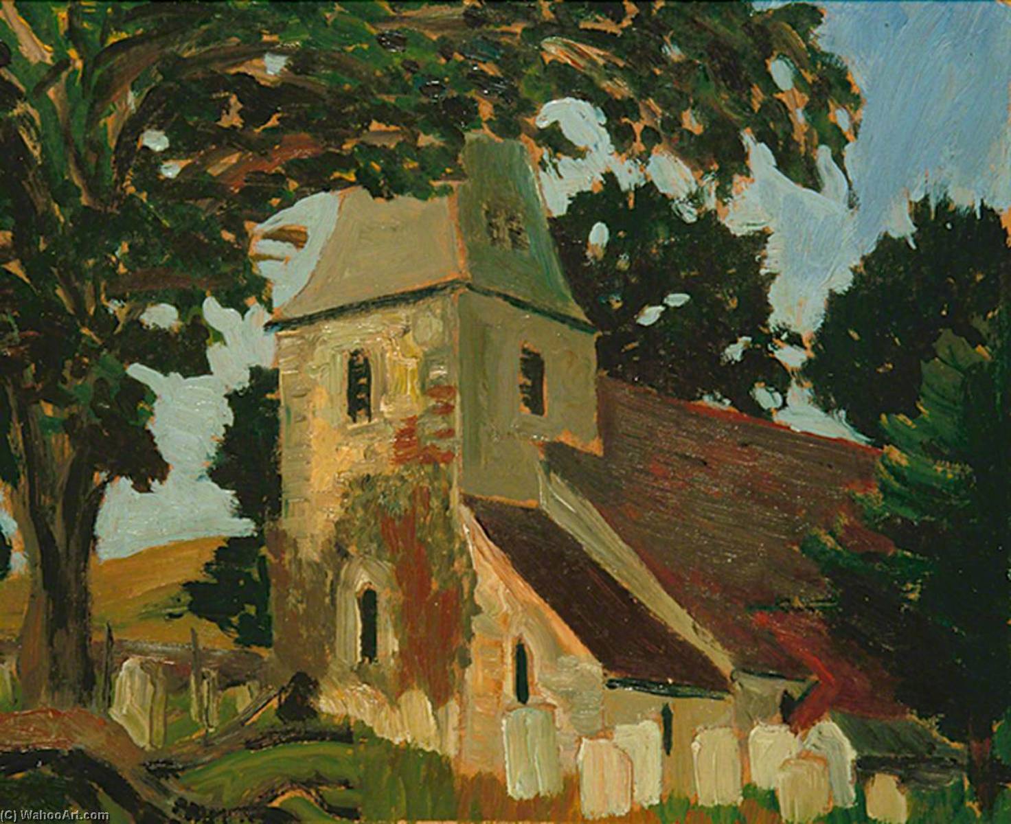 Museum Art Reproductions Rodmell Church, East Sussex, 1933 by Eric ...