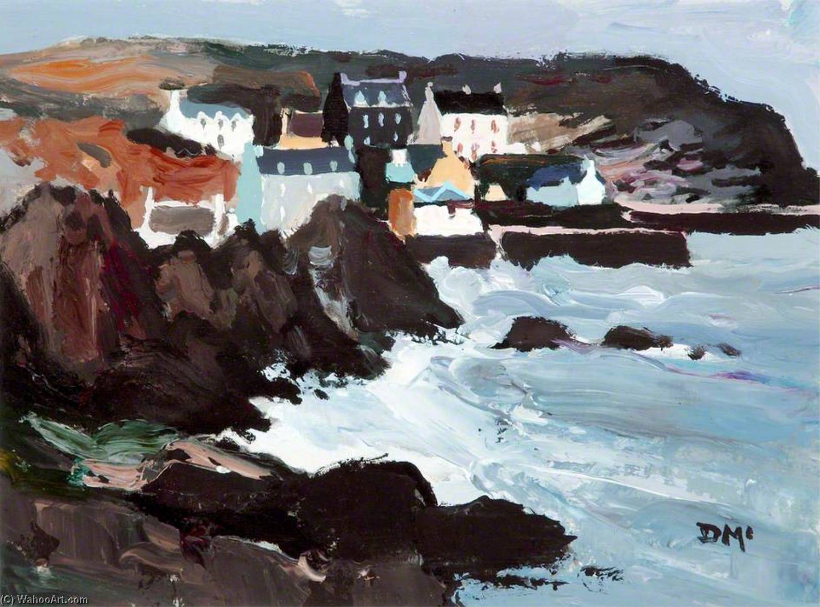 Portpatrick por Donald Mcintyre (1923-2009) Donald Mcintyre | WahooArt.com