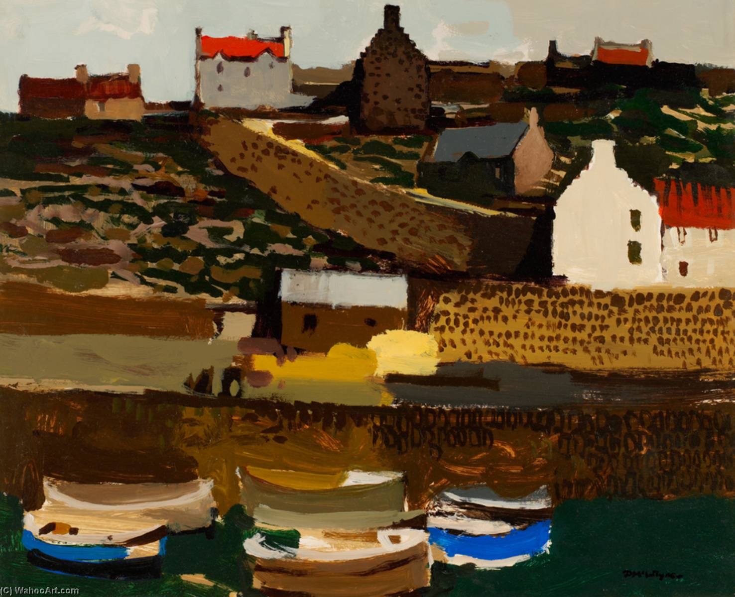 Crail, Fife by Donald Mcintyre (1923-2009) Donald Mcintyre | WahooArt.com