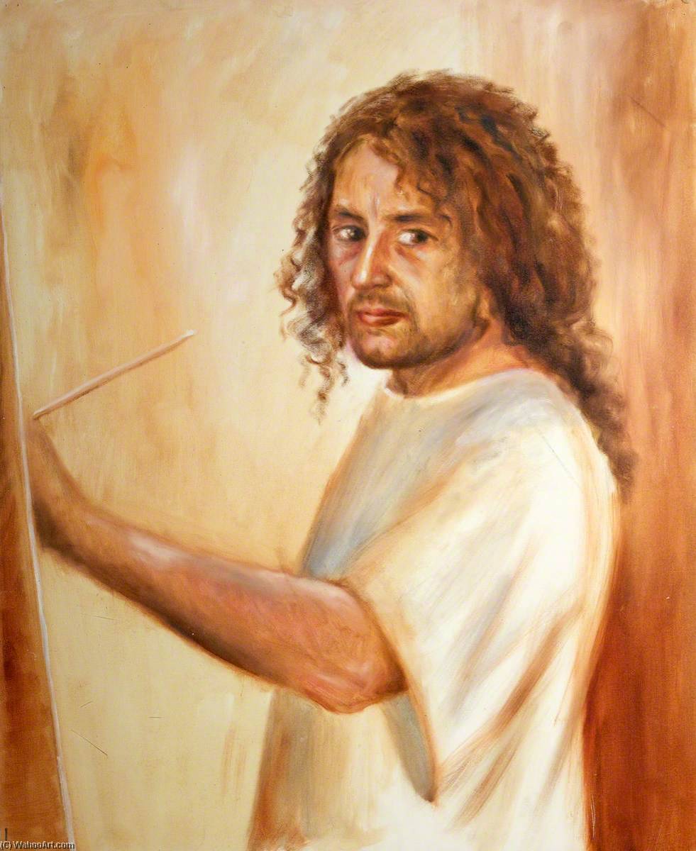 Retrato de un artista desconocido en su estudio de Mohamed Hamza ...